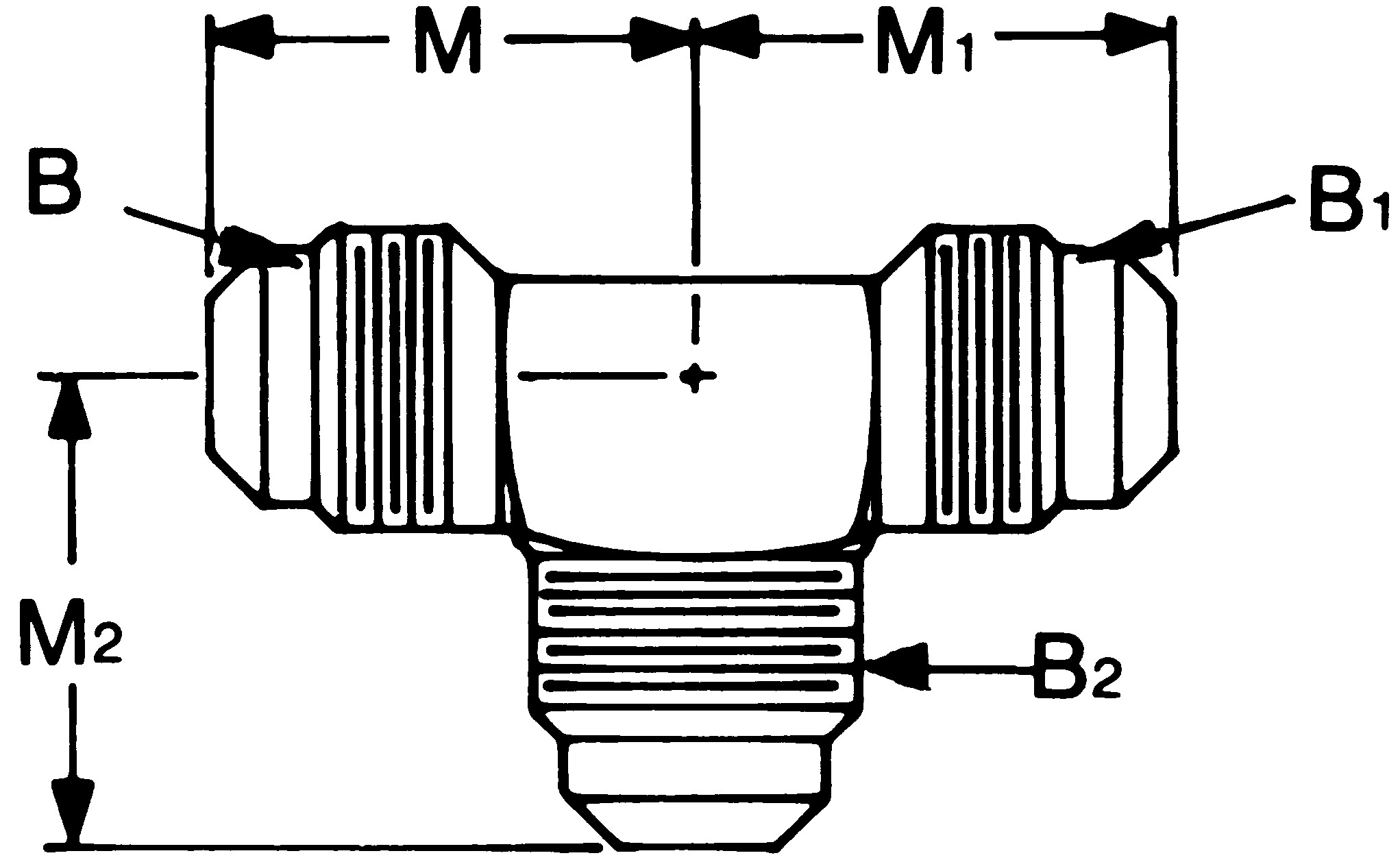 ACR INDUSTRIES Brass Male SAE 45 Tee 244X6 Hydraulic Supply Co.