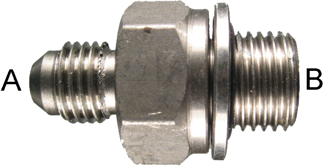 Stainless Male JIC To BSPP Adapters 1954 Hydraulic Supply Co.