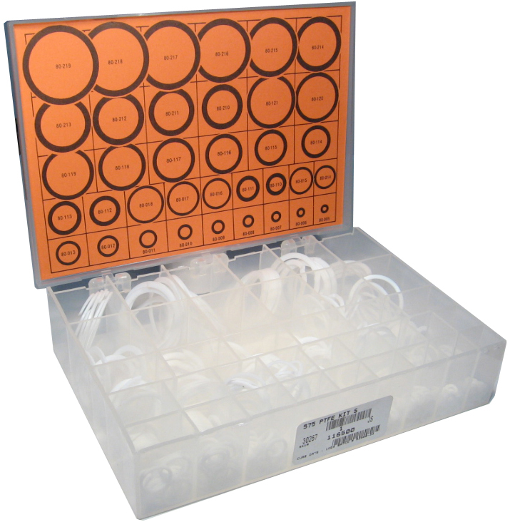 HERCULES SEALING PRODUCTS Teflon Back-Up Ring Kit 575-PTFE-KIT-S ...