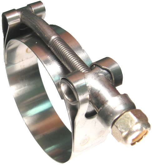 TRIDENT RUBBER INC Stainless Steel T-Bolt Clamp 720-10000 Hydraulic ...